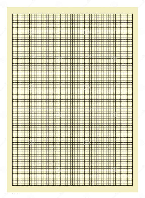 Yellow Graph Paper stock image. Image of office, element - 38421657