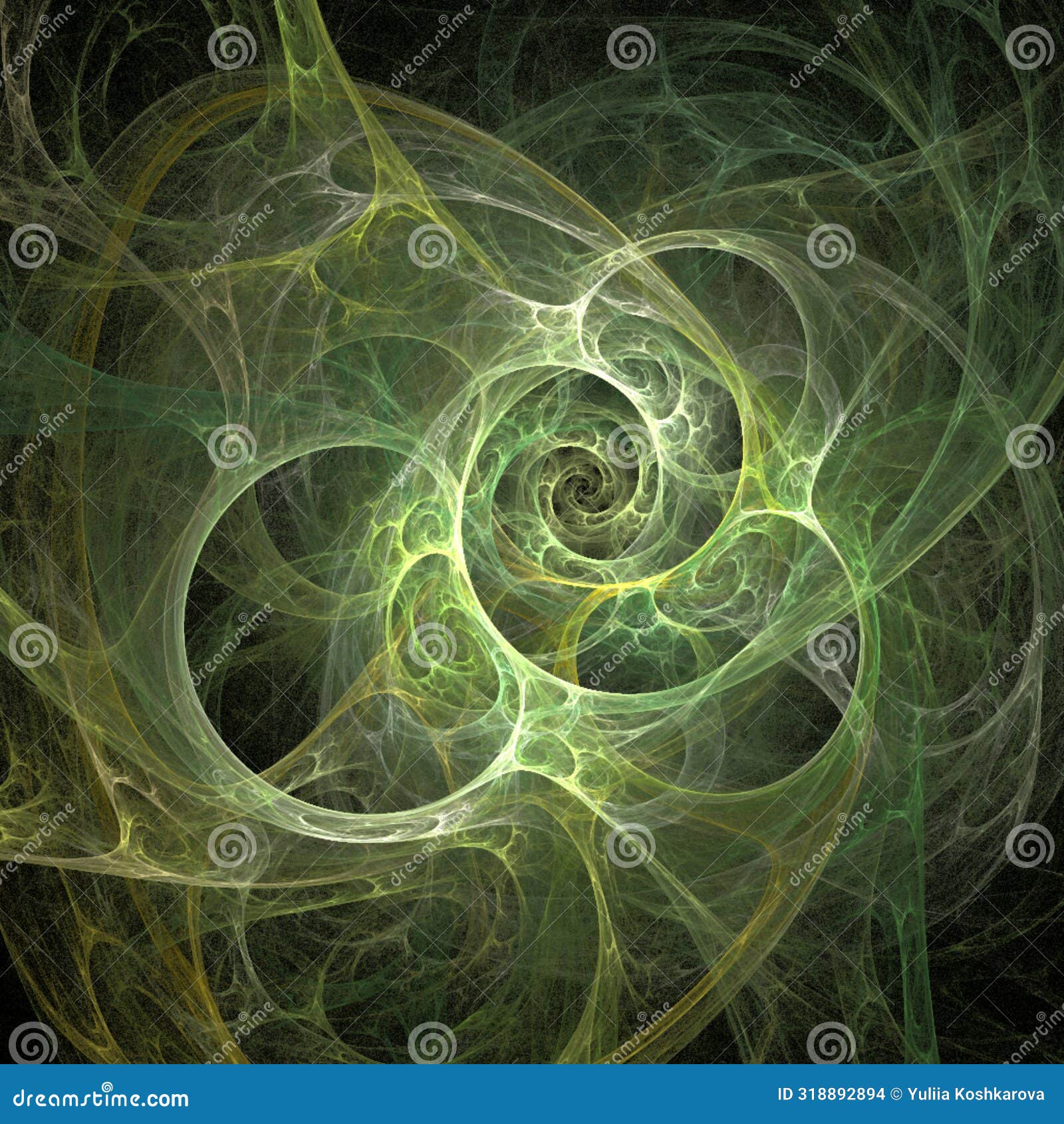 Yellow Green Abstract Pattern on a Black Background, Wallpaper Stock ...