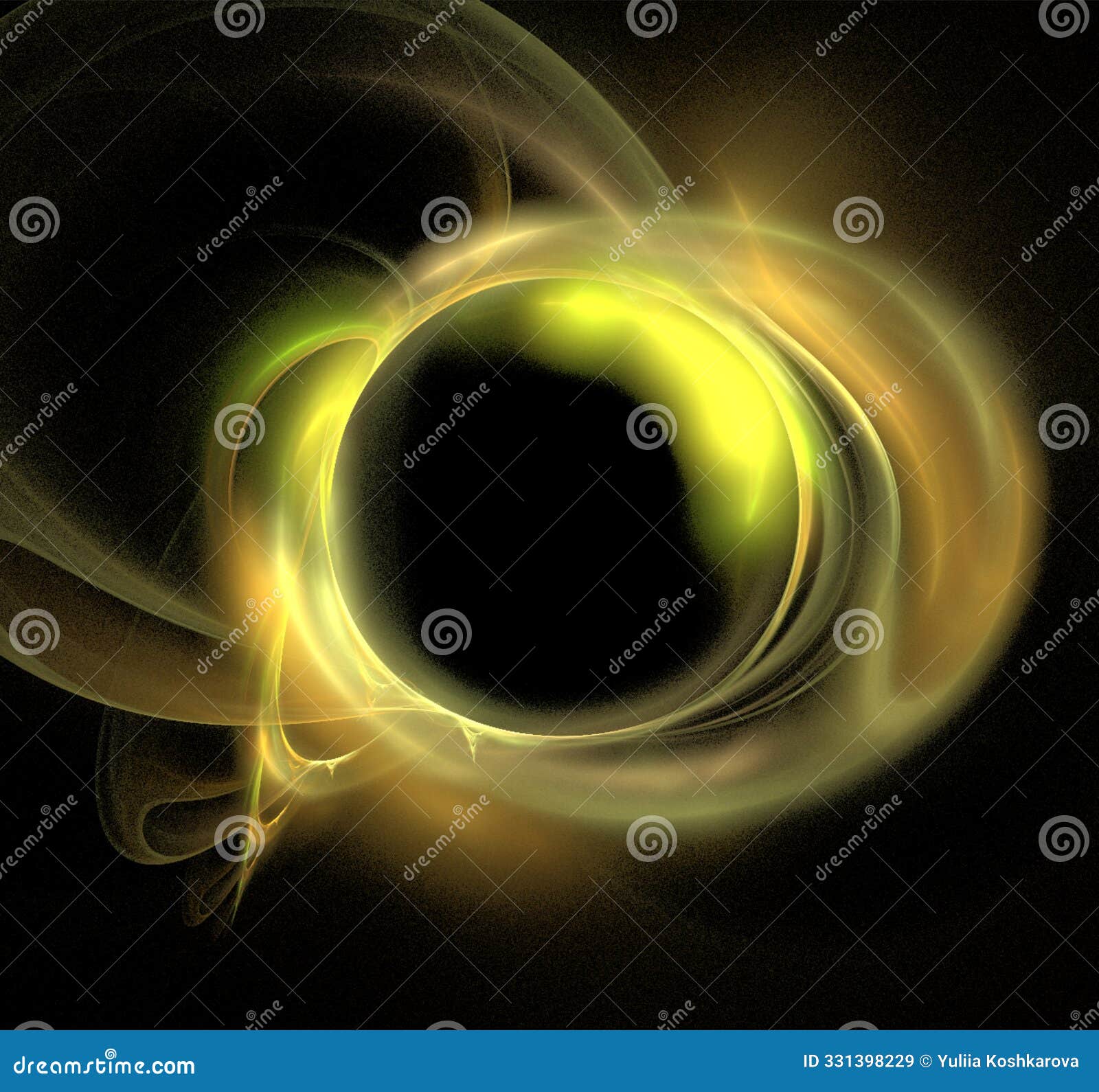 Yellow Green Abstract Pattern on a Black Background, Wallpaper Stock ...