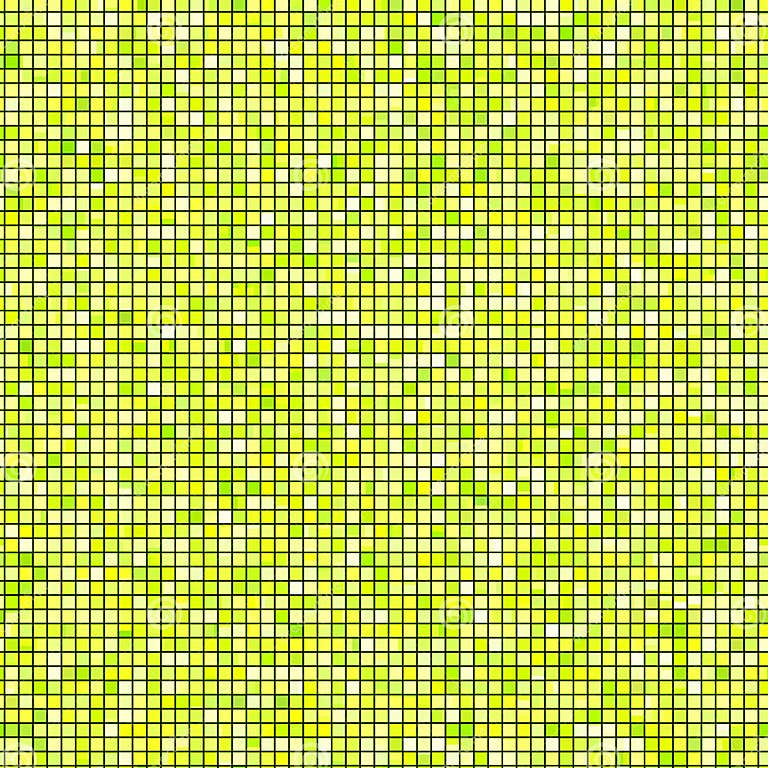 Yellow and Green Blocks Pattern Stock Illustration - Illustration of ...