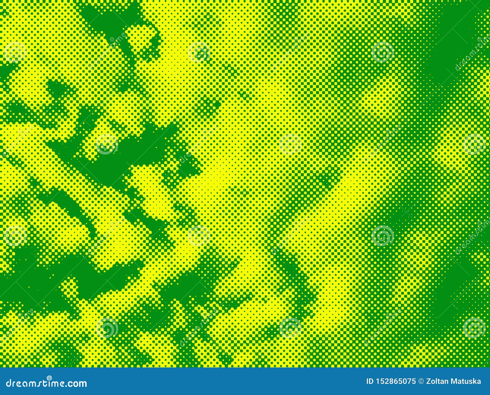 Yellow Green Color Halftone Comic Book Cover Background Dotted Gradient ...