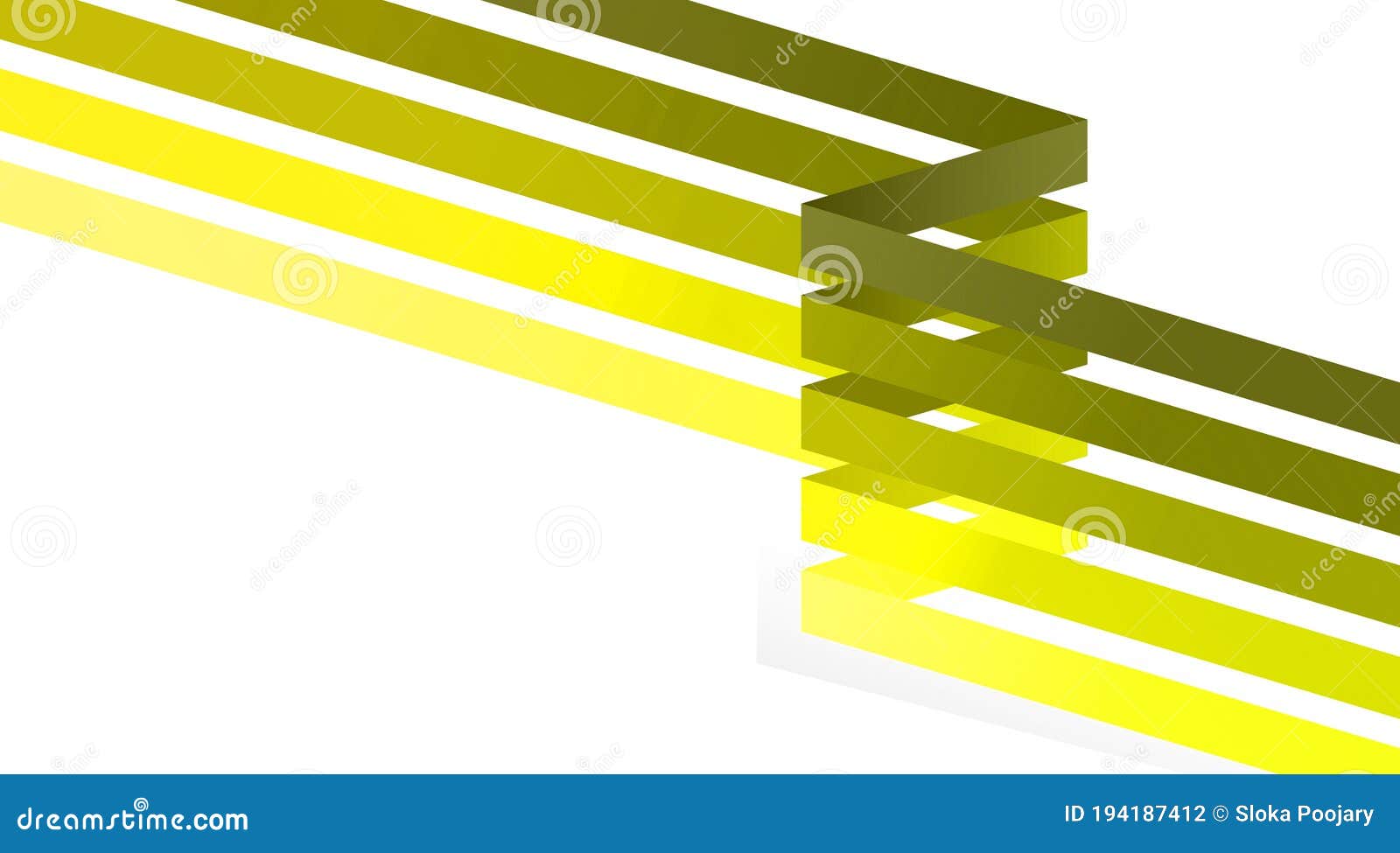 Yellow and Green Colored Geometric Lines Pattern Design on White ...