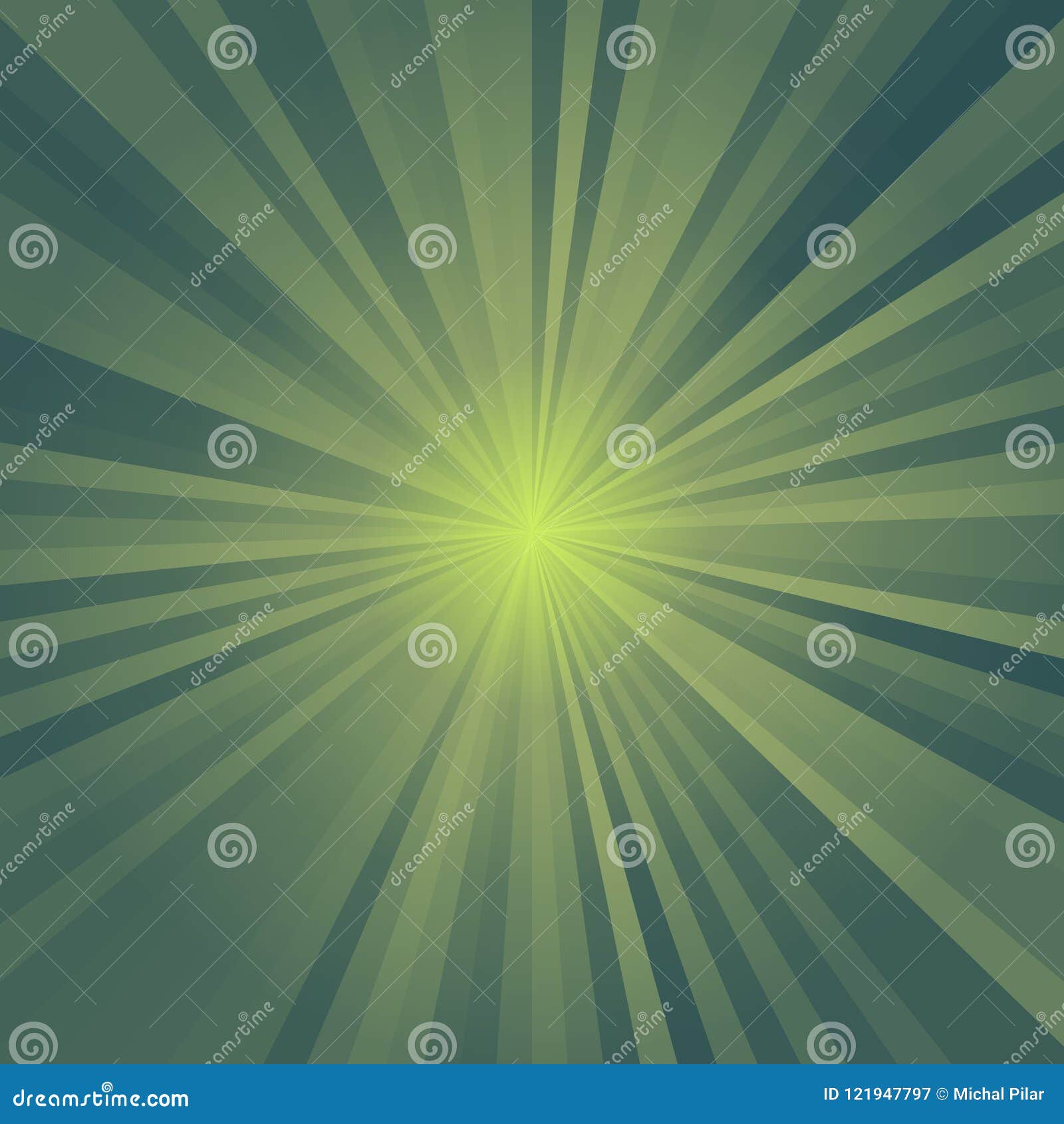 Green Flash With Rays And Spotlight. Realistic Light Glare, High Loth ...