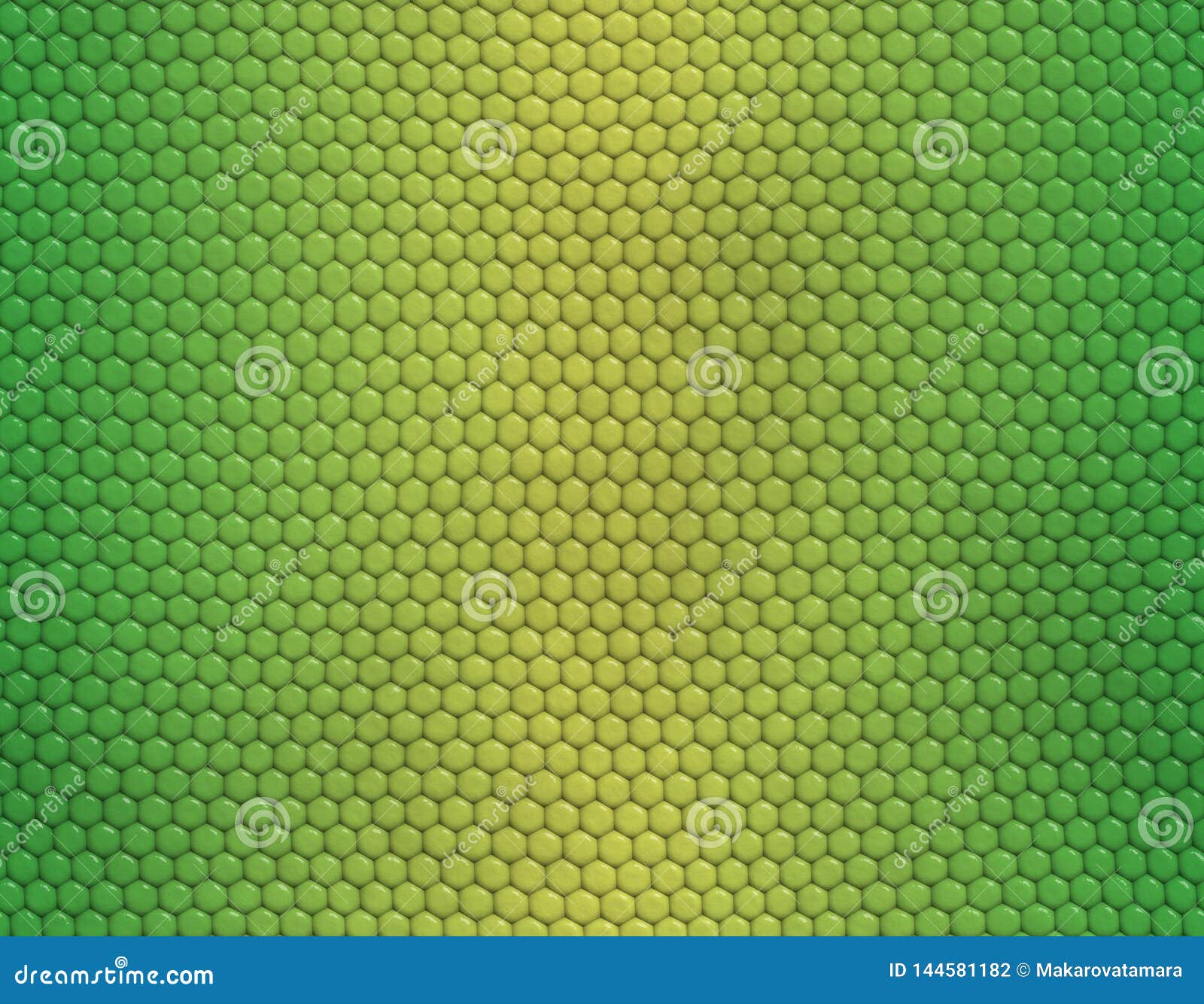 Yellow and Green Gradient Snake Skin Pattern, Hexagonal Scale Stock ...