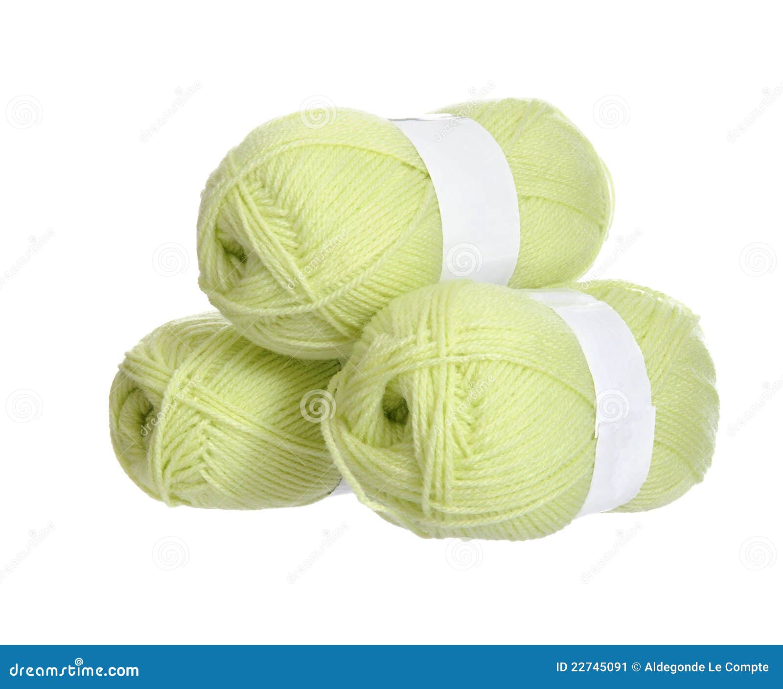 Yellow green knitting yarn stock image. Image of green - 22745091