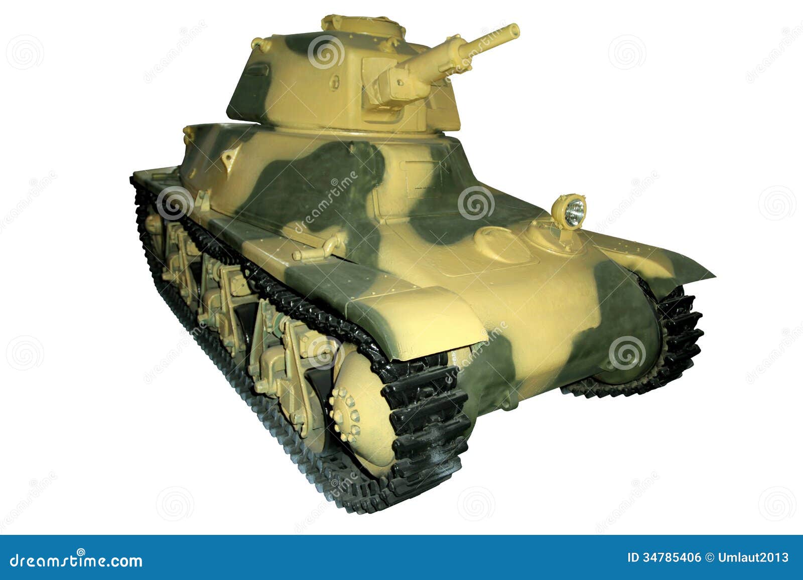 Yellow-green light tank stock photo. Image of world, armed - 34785406