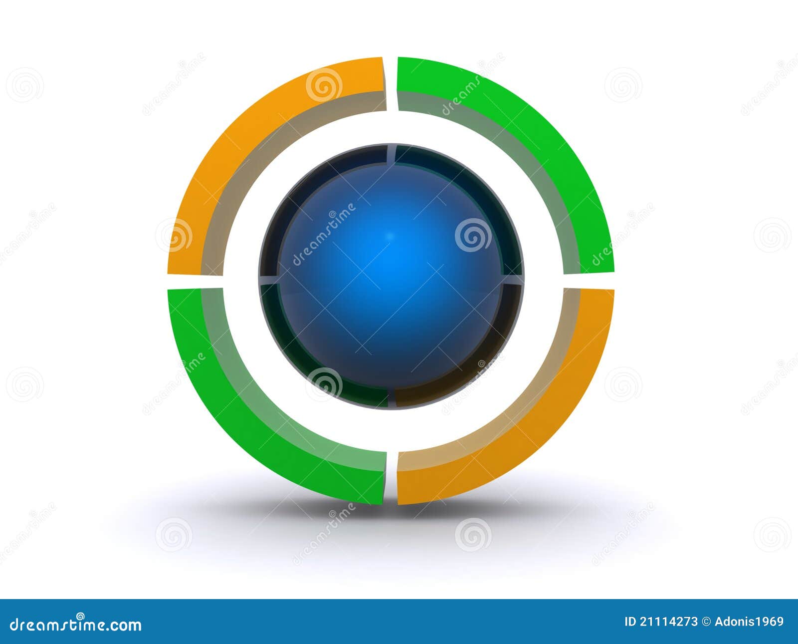 Yellow and Green Logo Design Stock Illustration - Illustration of shape ...