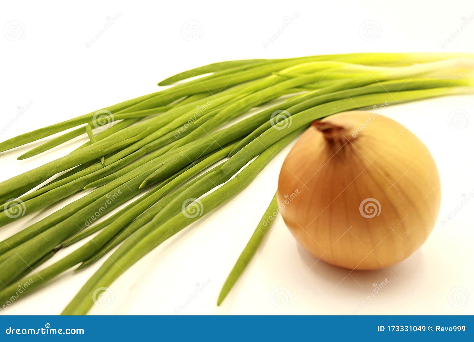 Yellow and green onions stock image. Image of food, plate - 173331049
