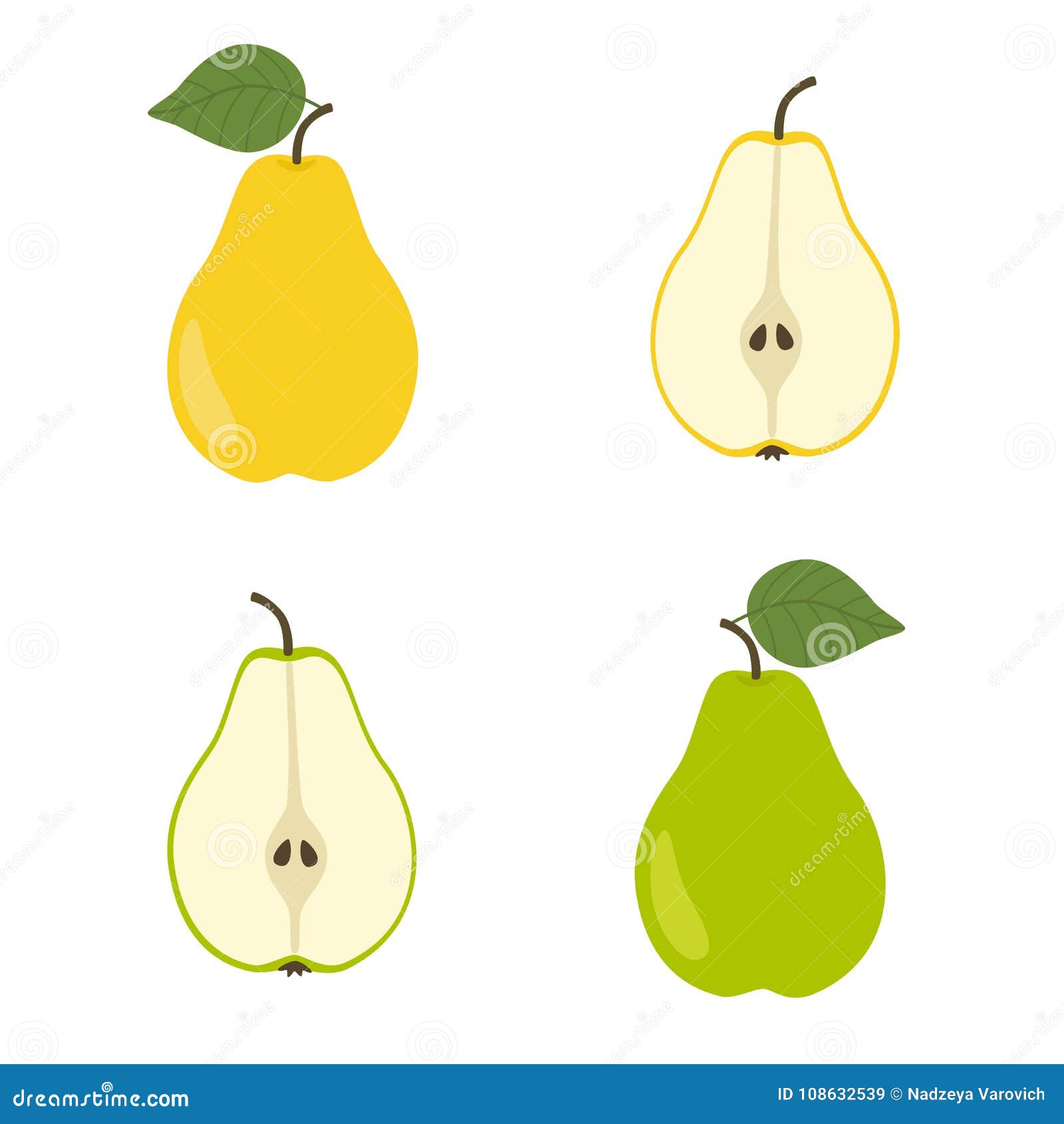 Pear Slice Isolated On Transparent Background Royalty-Free Stock ...