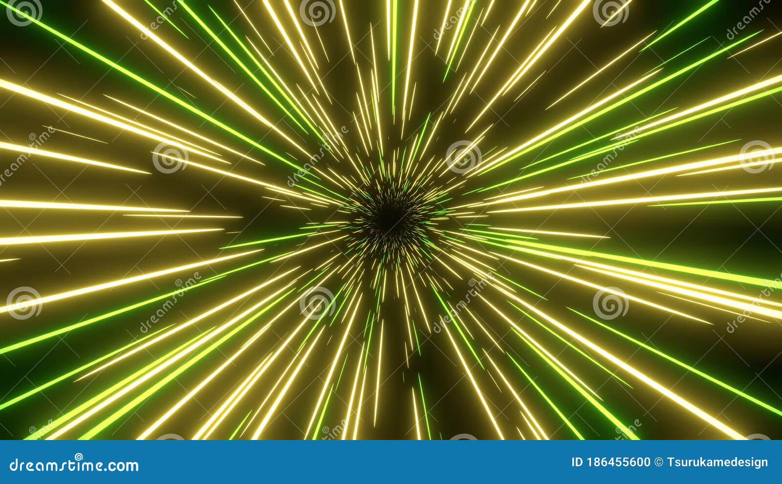 Yellow and Green Speed Light Abstract Background. Stock Illustration ...