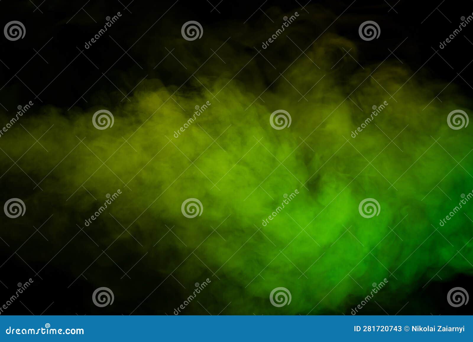 Yellow and Green Steam on a Black Background Stock Image - Image of ...