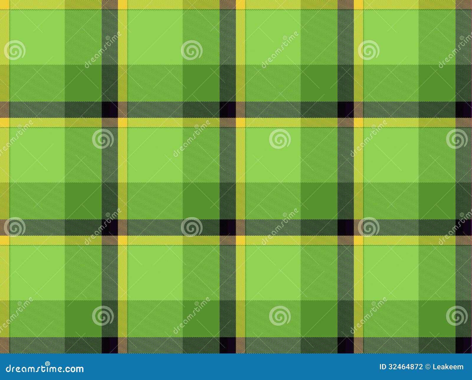 Yellow-green tartan stock illustration. Illustration of black - 32464872
