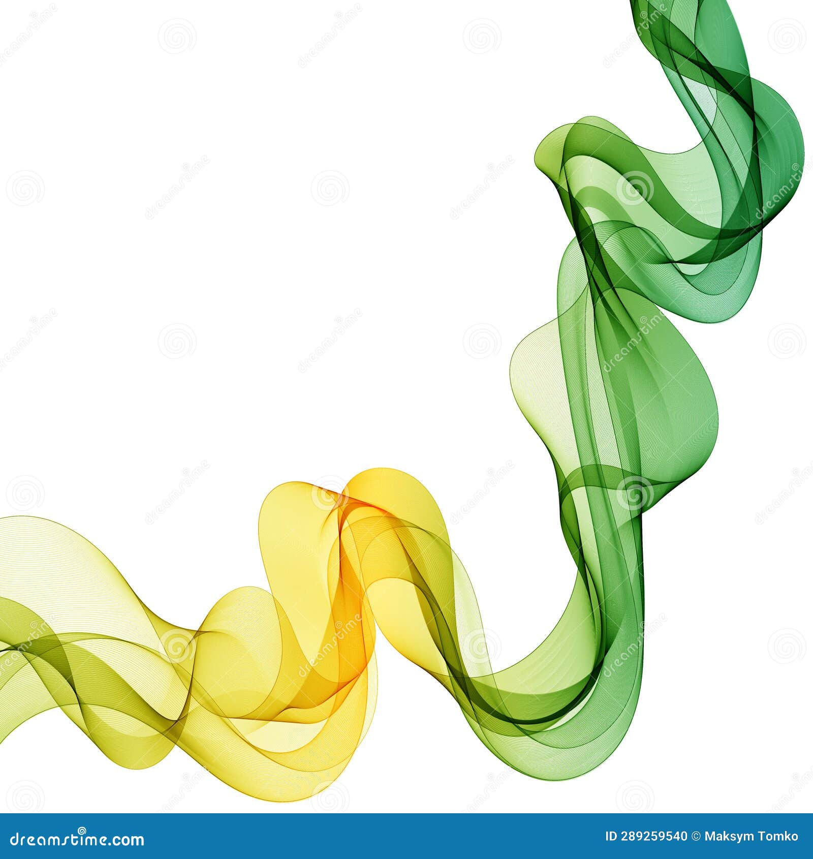 Yellow Green Wave Pattern. Design Element. Presentation Template ...