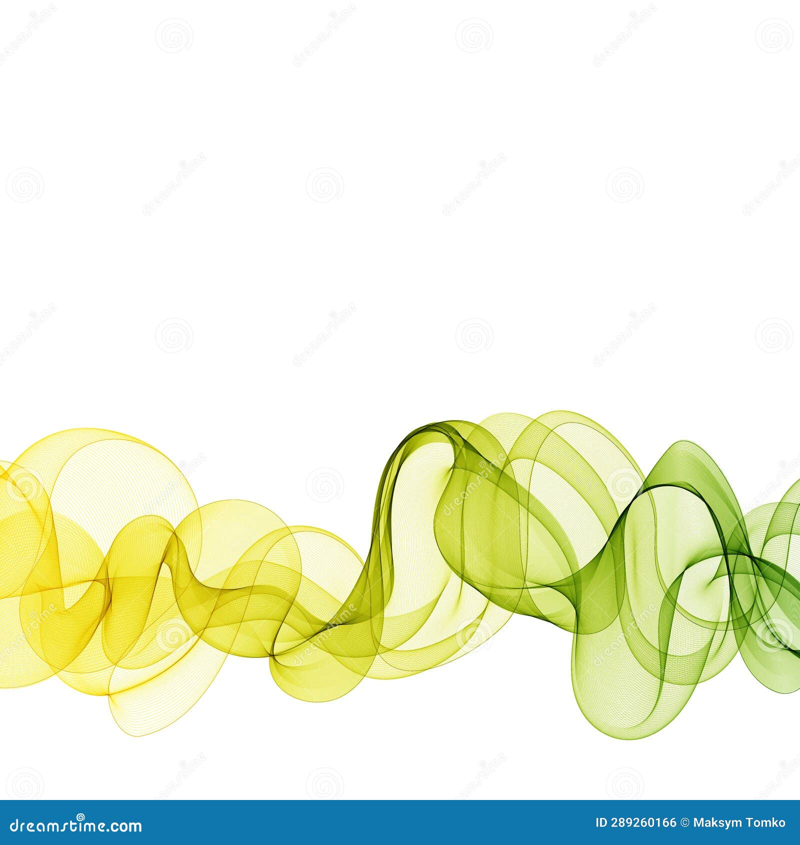 Yellow Green Wave. Vector Layout for Advertising, Presentations and ...