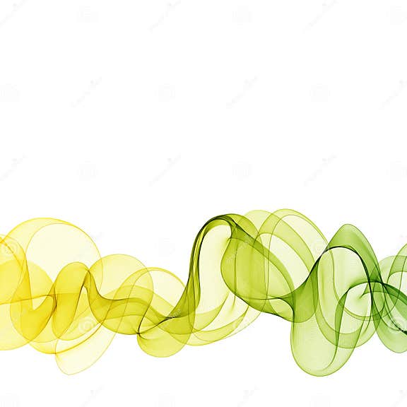 Yellow Green Wave. Vector Layout for Advertising, Presentations and ...