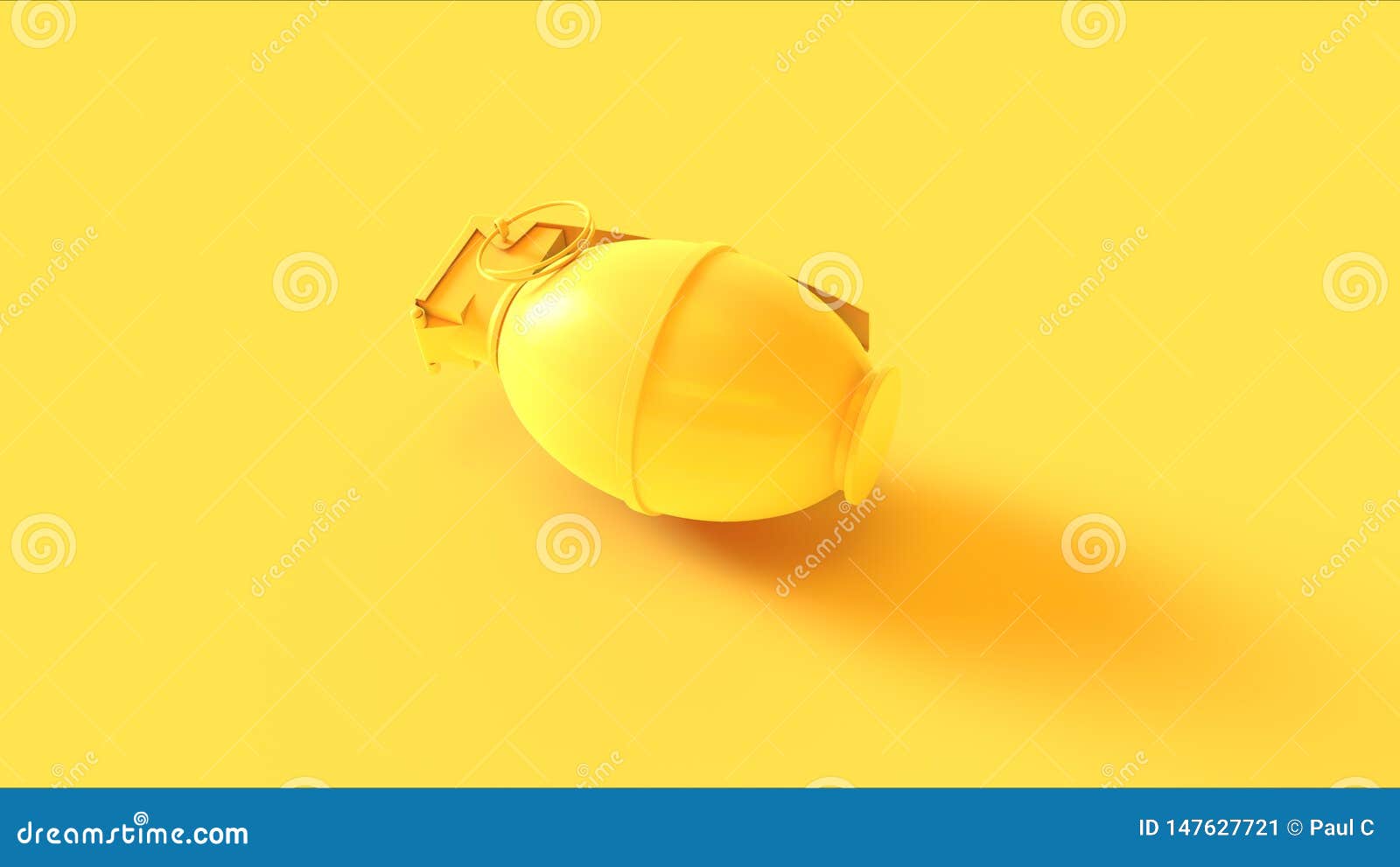 Yellow Grenade Simple stock illustration. Illustration of clean - 147627721