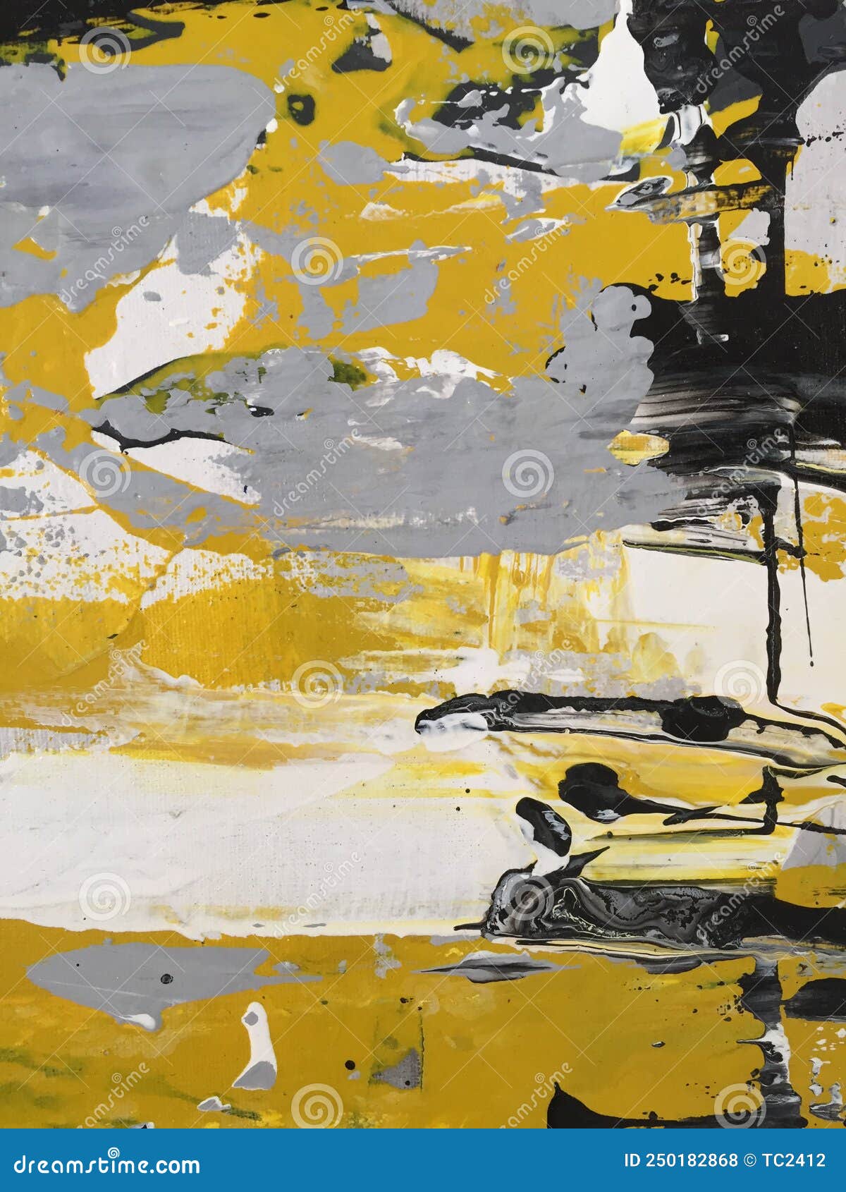 Yellow and Grey Abstract Background Stock Photo - Image of paint ...
