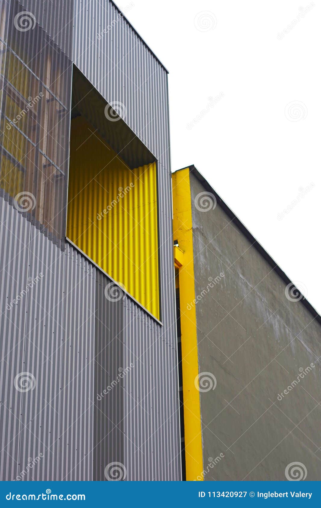 Yellow and Grey Building Front in Nantes Stock Image - Image of yellow ...