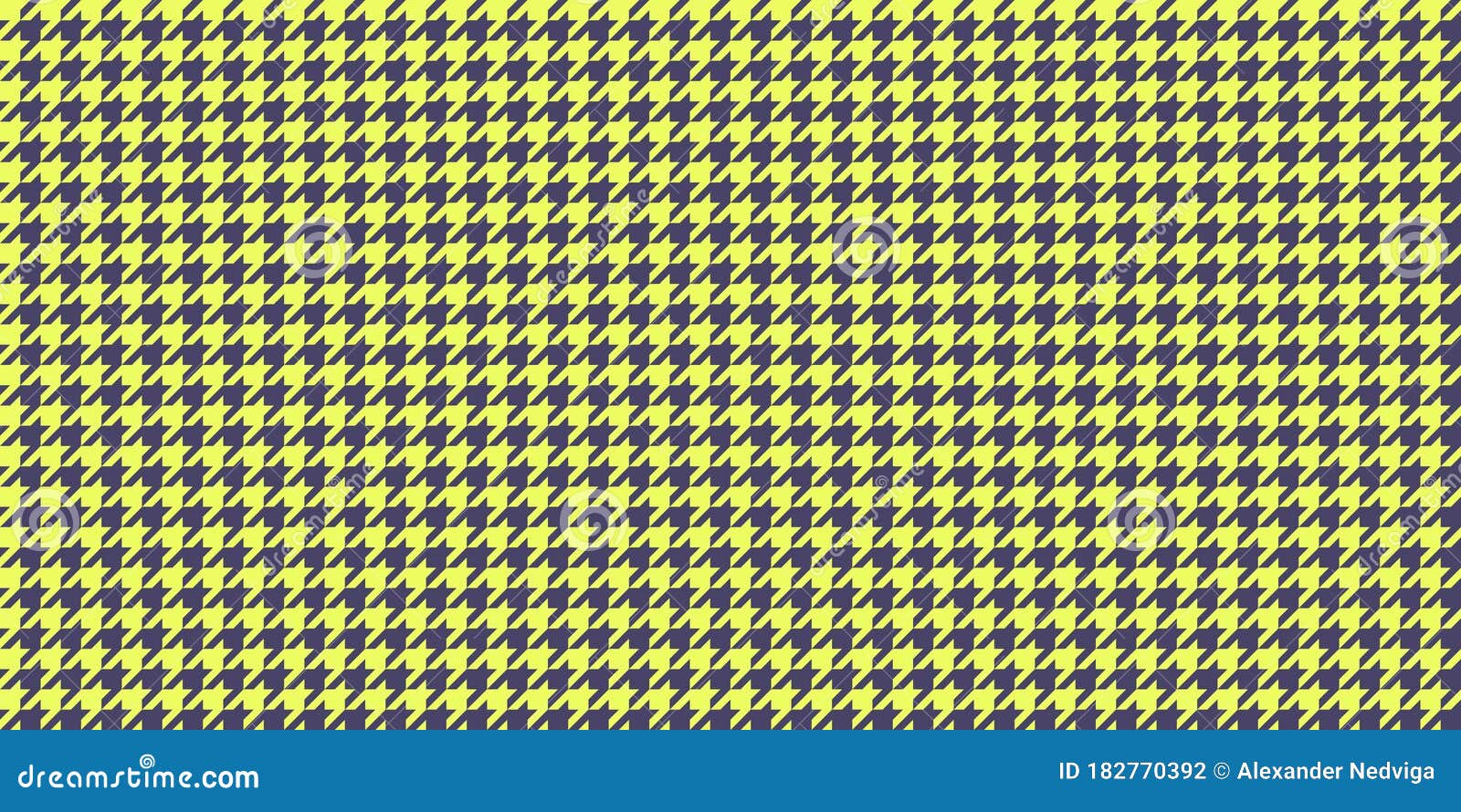 Yellow Grey Seamless Houndstooth Pattern Background Stock Illustration ...