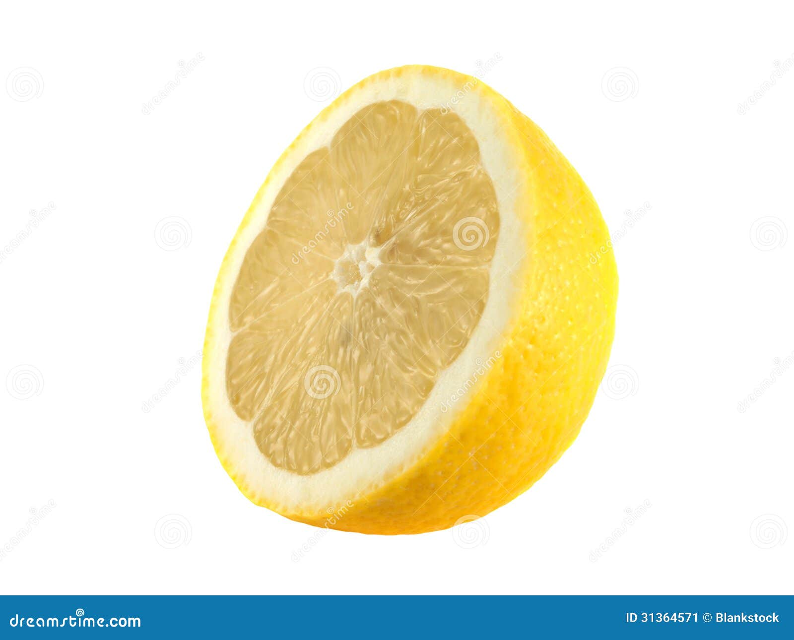 Yellow Half of Lemon (sliced). Stock Image - Image of appetite, juicy ...