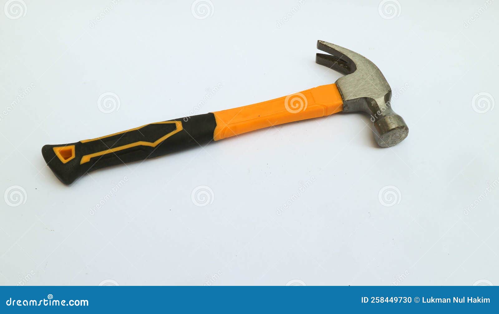 Yellow Hammer on White Background Stock Photo - Image of tool, strike ...