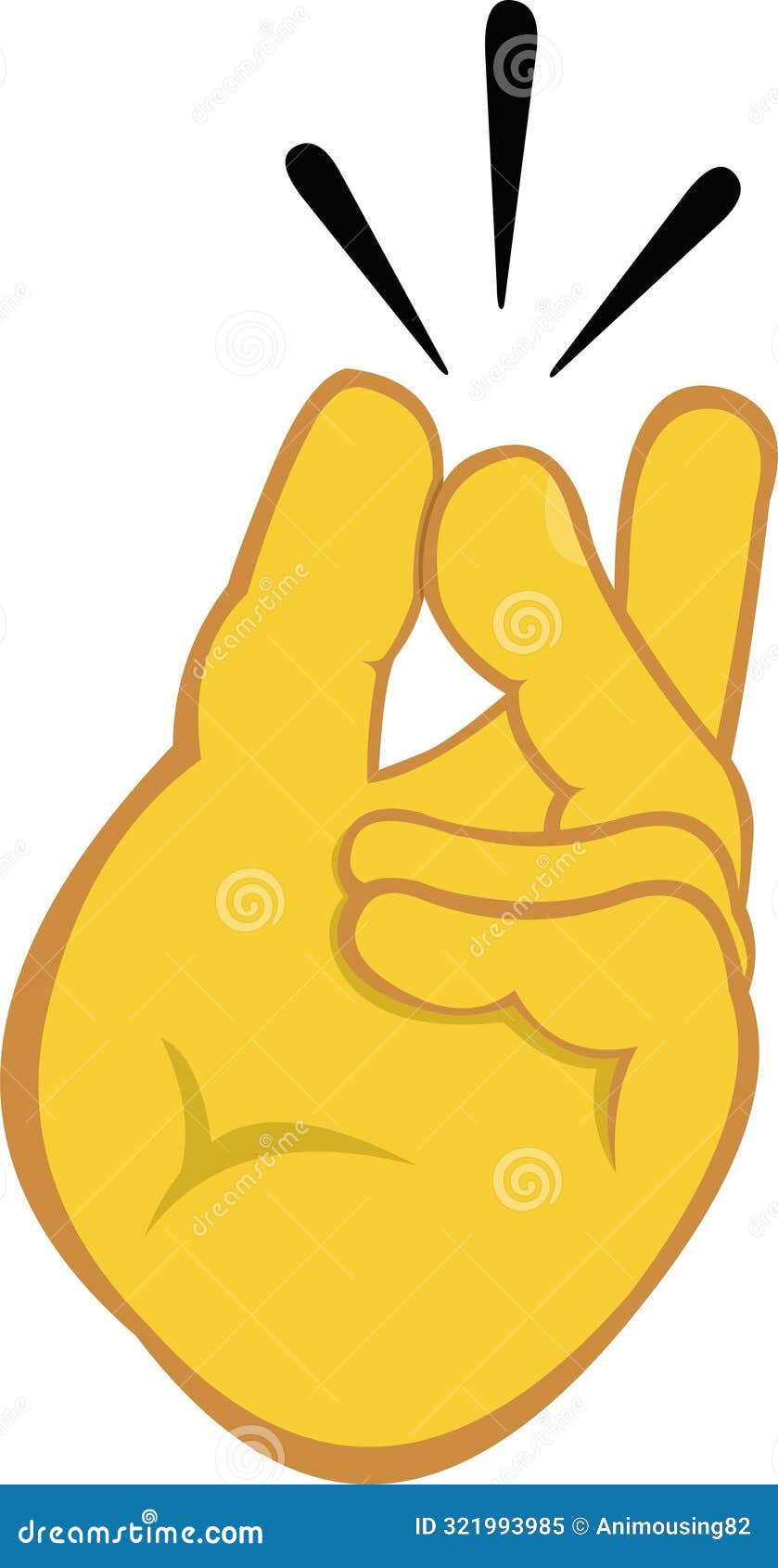 Yellow Hand Fingers Snapping Cartoon Stock Vector - Illustration of ...