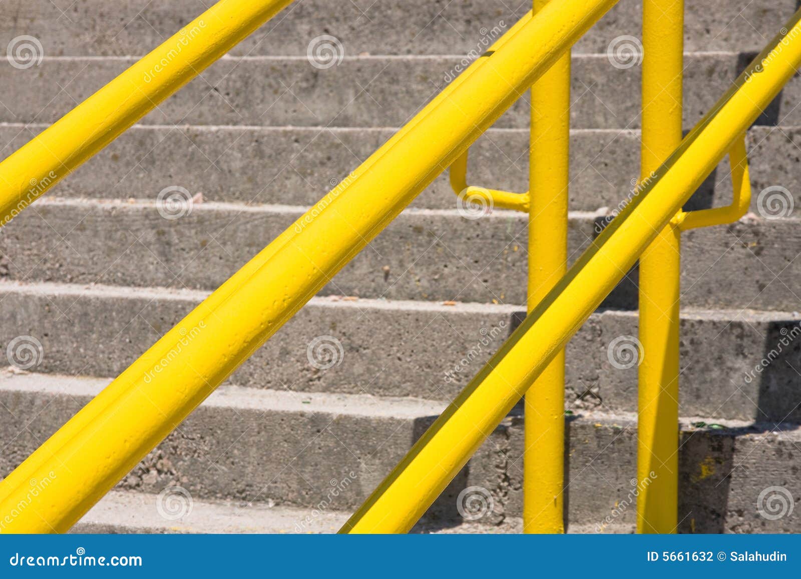 Yellow handrail stock photo. Image of railing, architecture - 5661632