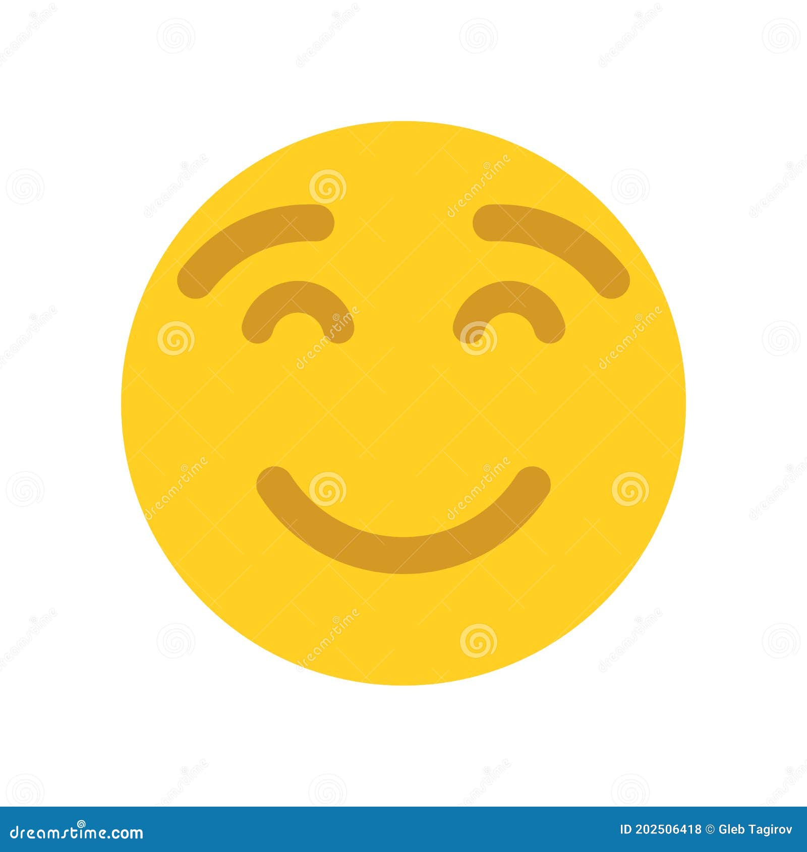 Yellow Happy Face. Emoji Face Stock Illustration - Illustration of ...