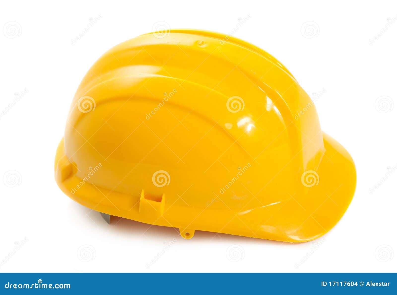 Yellow Hard Construction Hat Stock Photo - Image of plastic ...