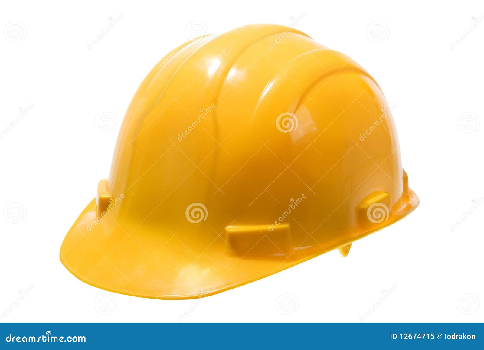 Yellow Hard Hat stock image. Image of protective, contractor - 12674715