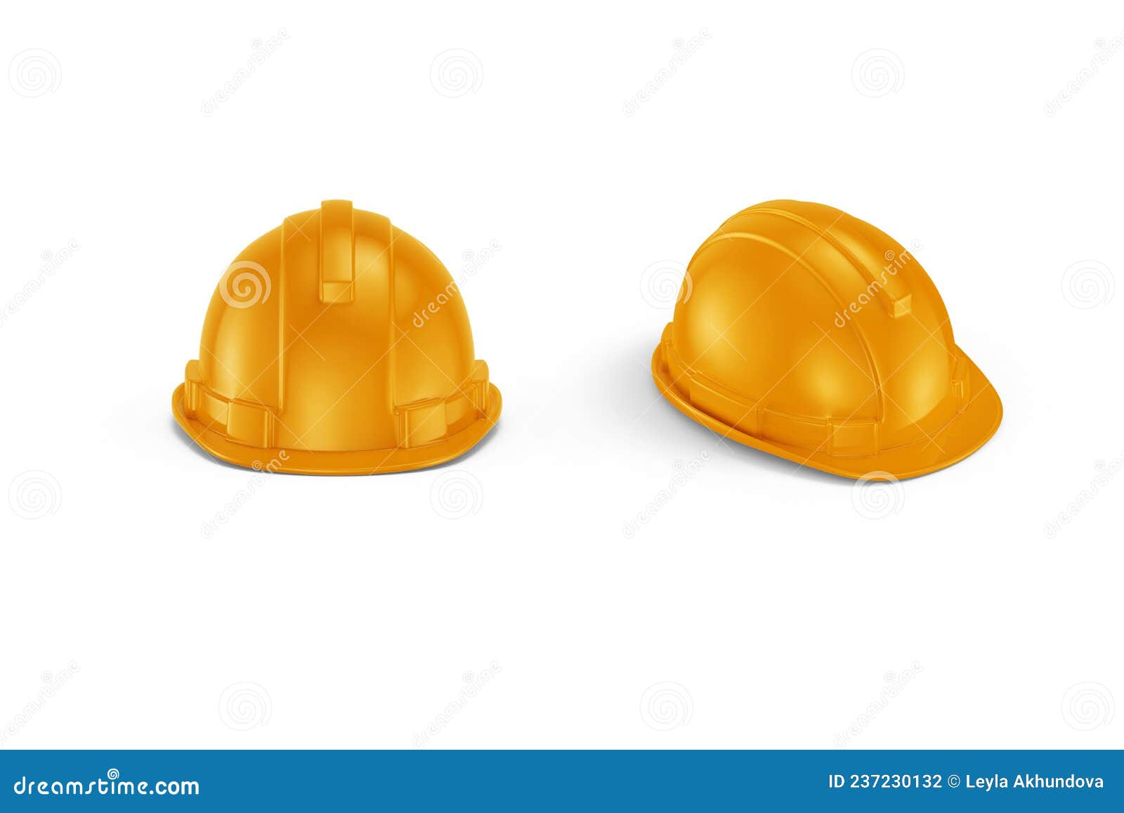 Yellow Hard Hat Isolated on White, Construction Hard Hat. Stock Photo ...