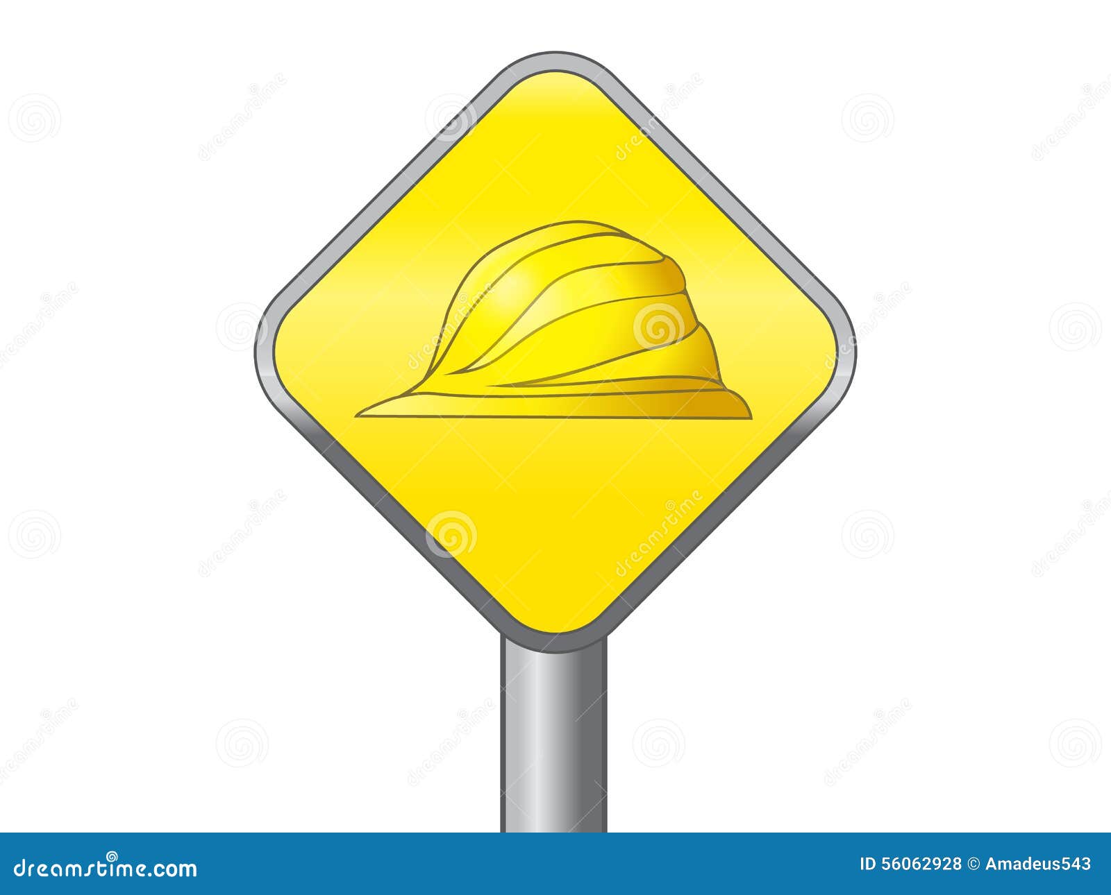 Yellow Hard Hat Safety Symbol Vector Icon Stock Vector - Illustration ...
