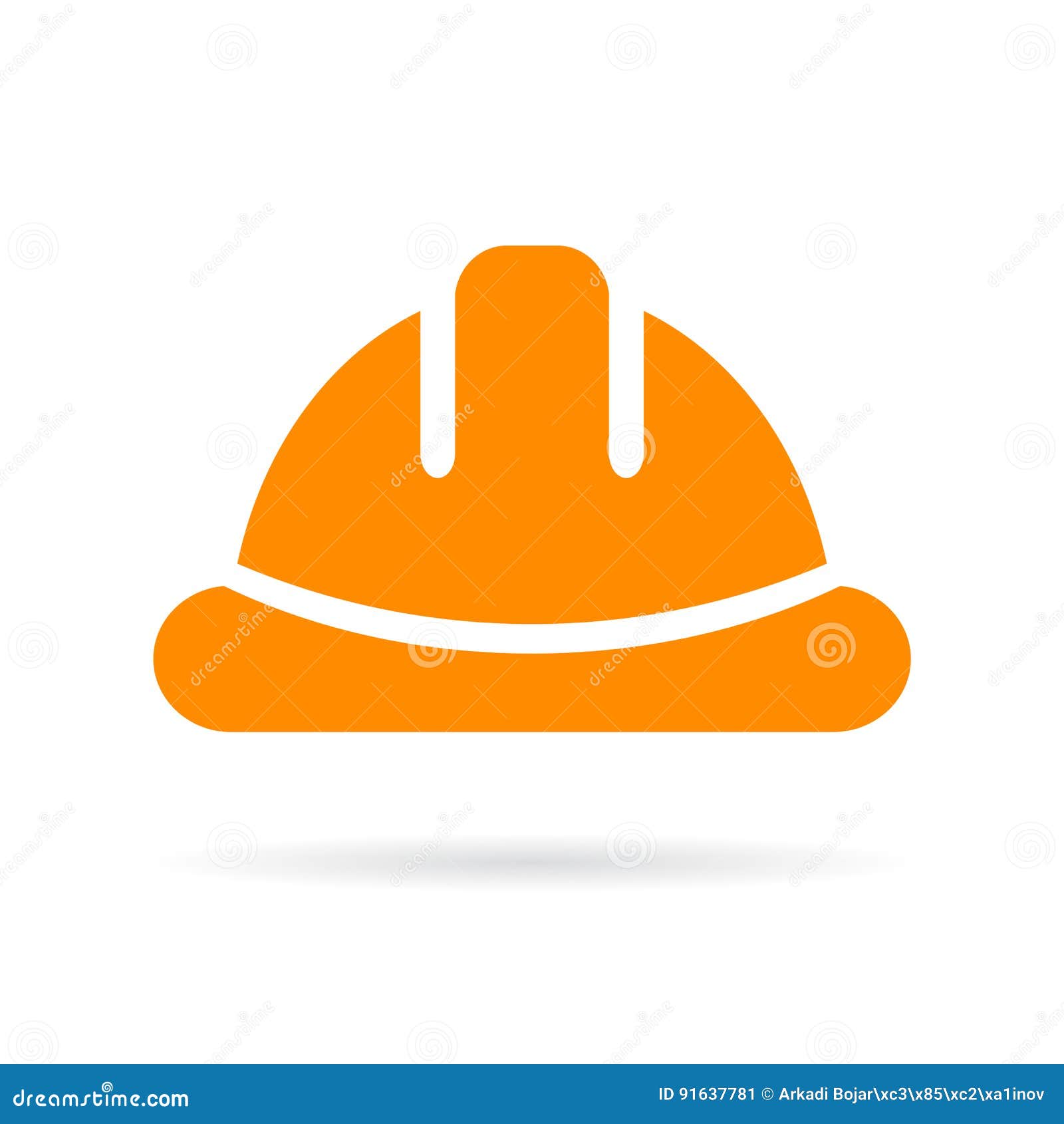 Yellow Hard Hat Vector Icon Stock Vector - Illustration of constructor ...