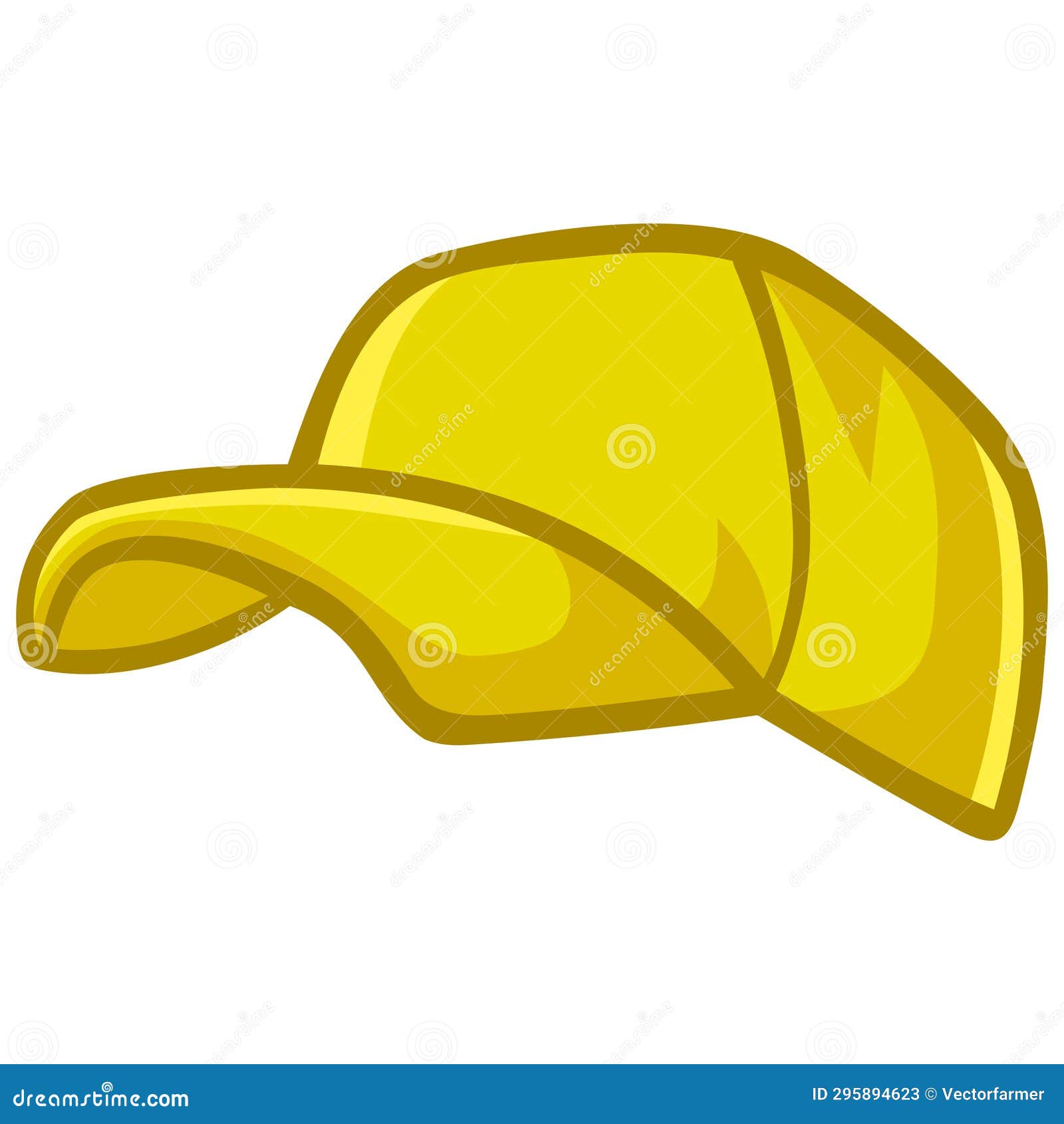 Yellow Hat Baseball Cap Illustration Vector Icon Stock Illustration ...