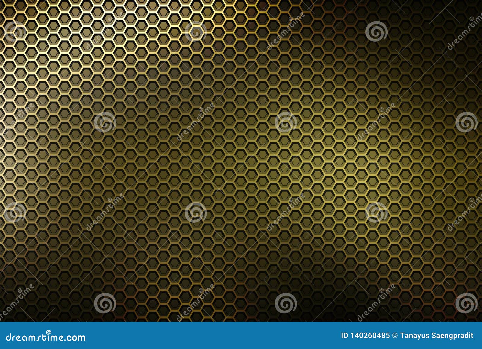 Yellow Hexagon Background and Texture Stock Illustration - Illustration ...