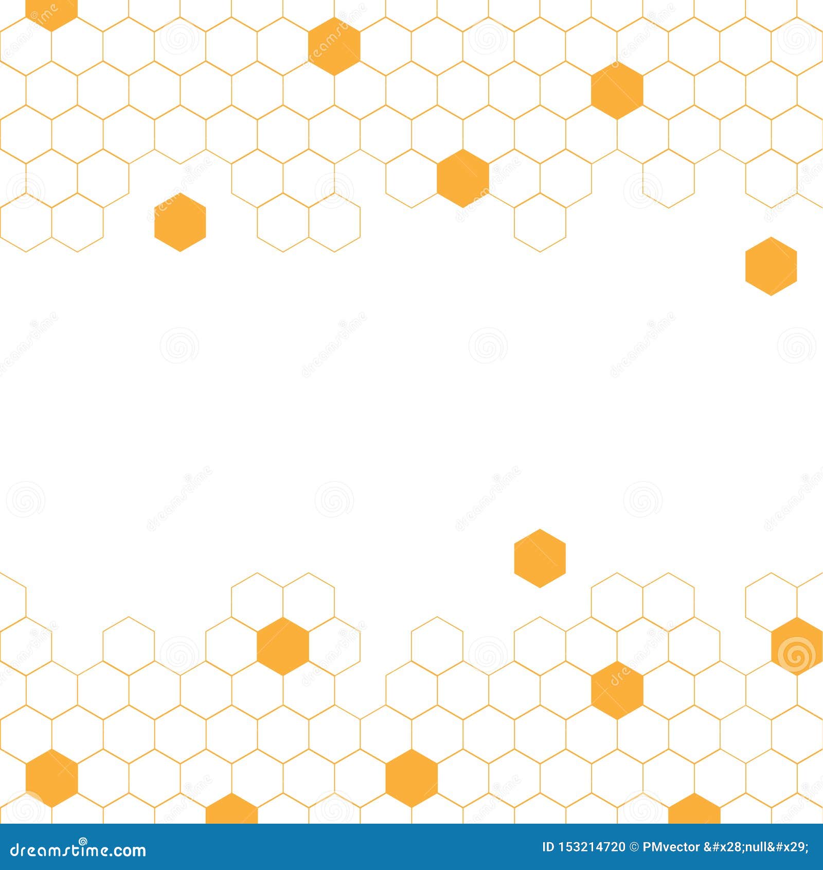 Yellow Hexagon Hive Abstract Vector Background Illustration Stock ...