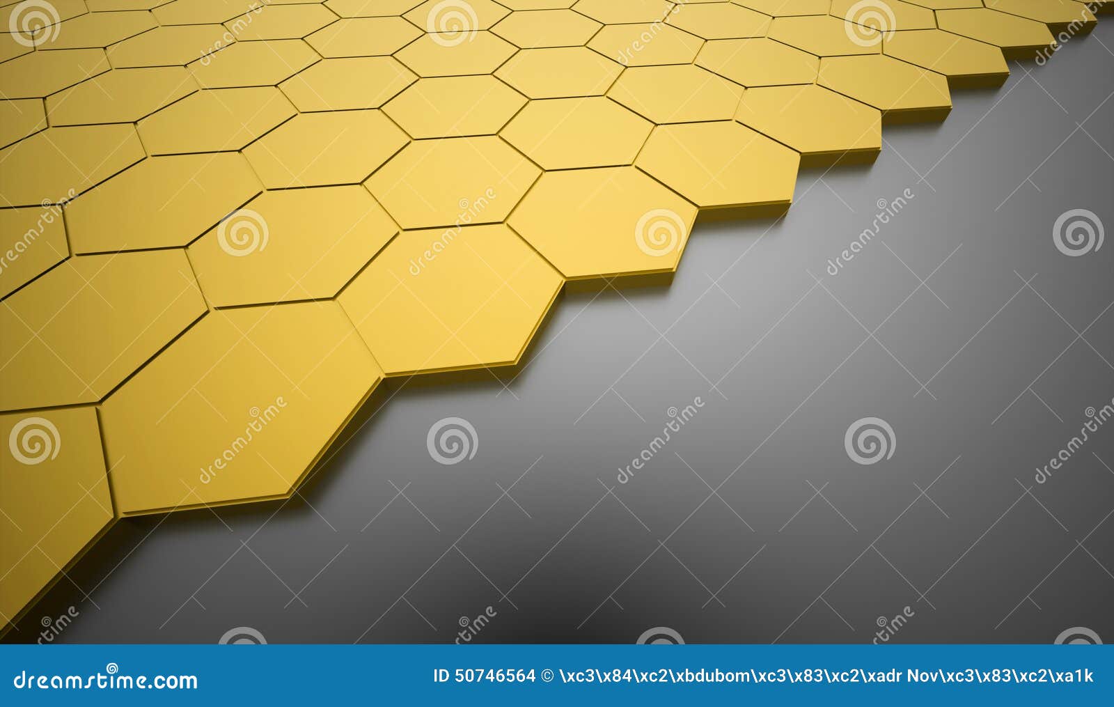 Yellow Hexagonal Background Stock Illustration - Illustration of ...