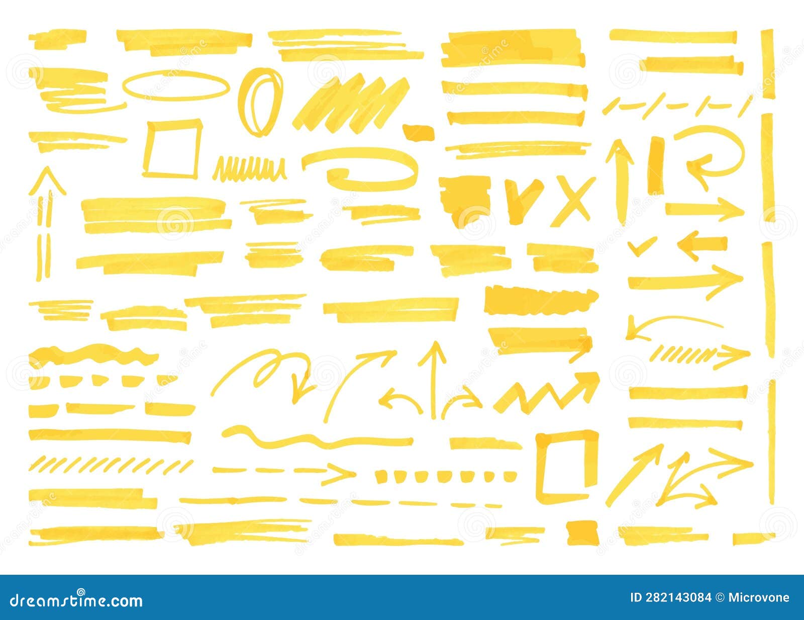 Highlighters And Marker Coloring Page Illustration Vector. Royalty-Free ...