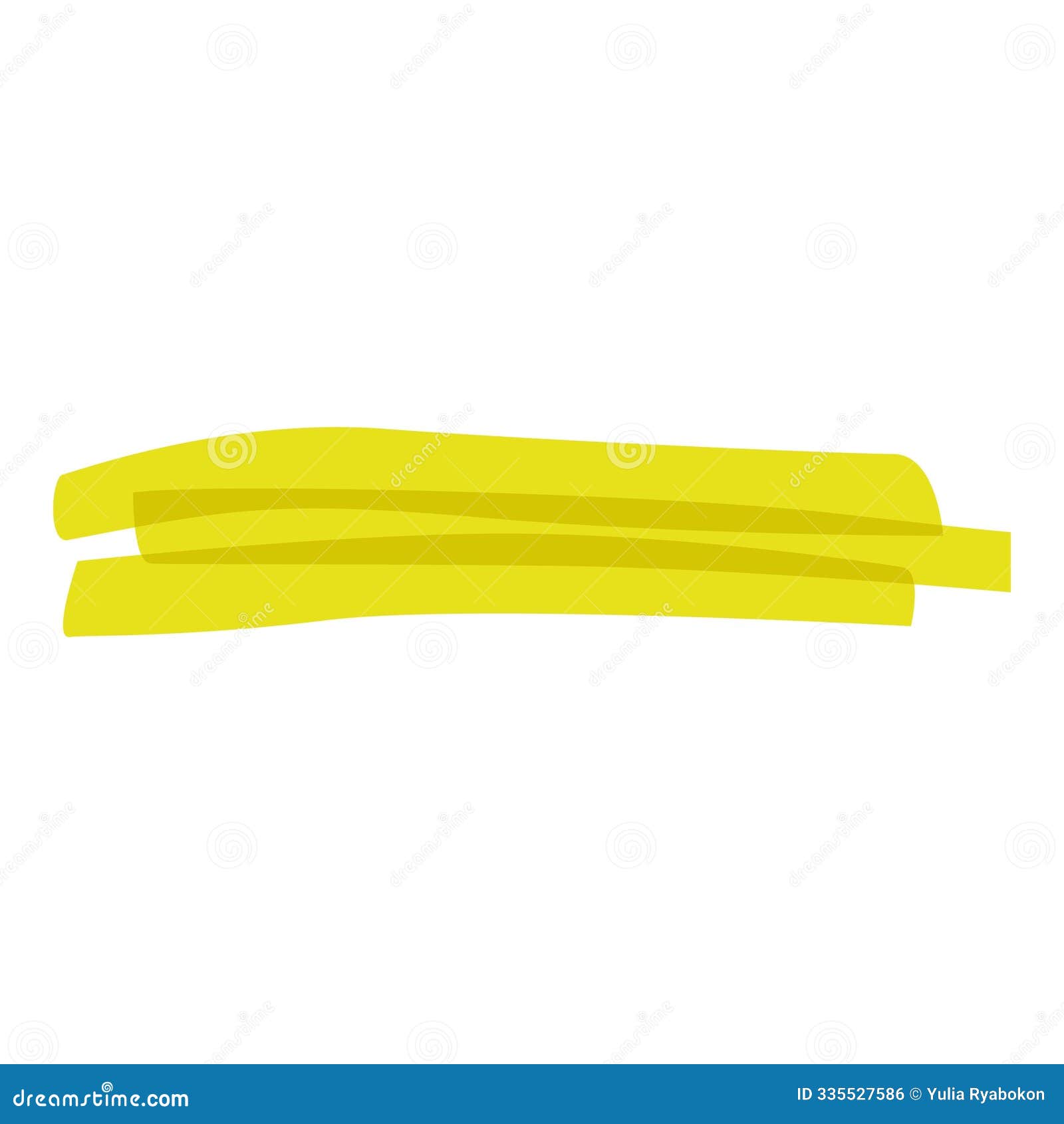 Red Highlighter Stroke. Underline Marker Color Element Vector ...