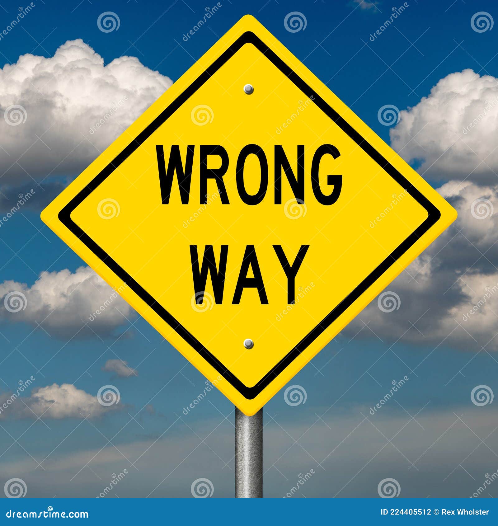 Yellow highway sign stock illustration. Illustration of alert - 224405512