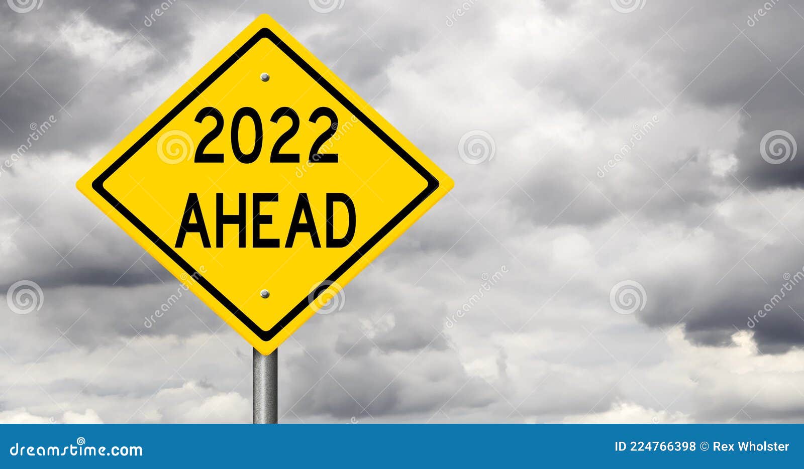 Yellow Highway Sign with Time Lapse Clouds Stock Footage - Video of ...