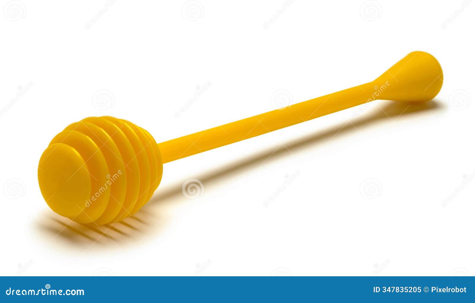 Honey Dipper On Corn Flakes With Honey In White Saucer, Bowl With ...