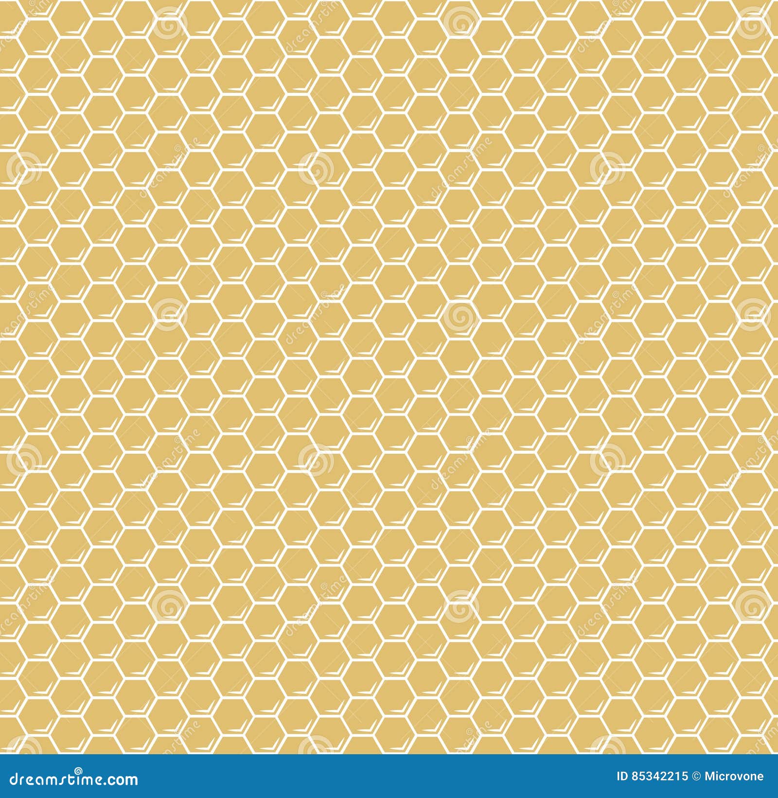 Yellow Honeycomb Pattern Background Stylish Design Vector Illustration ...