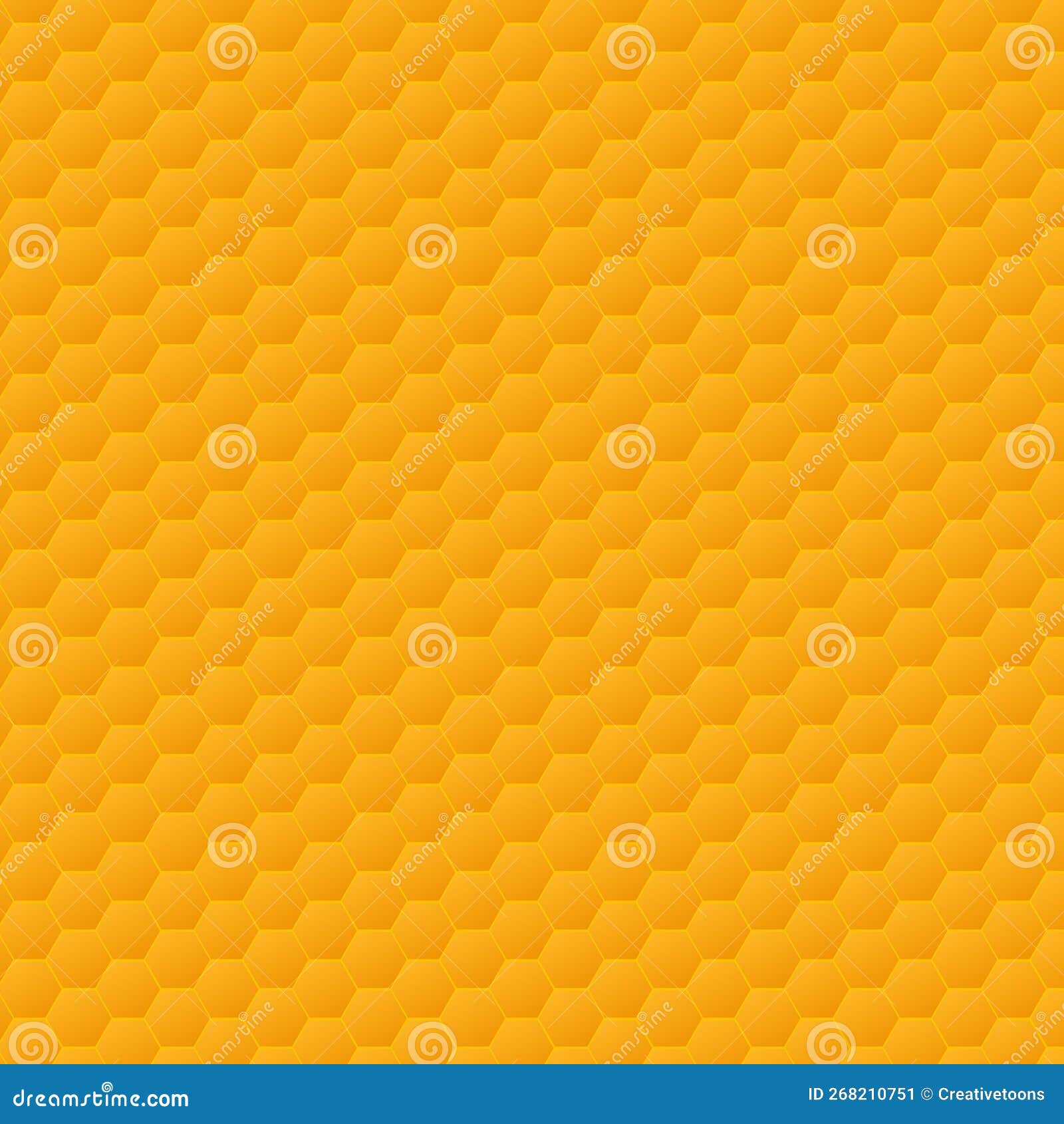 Yellow Honeycomb Pattern. Simple Colorful Background Consisting of ...