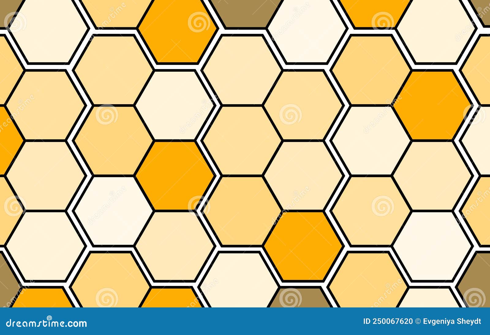 Yellow Honeycomb Pattern Background, Beige Mosaic Structure Wallpaper ...