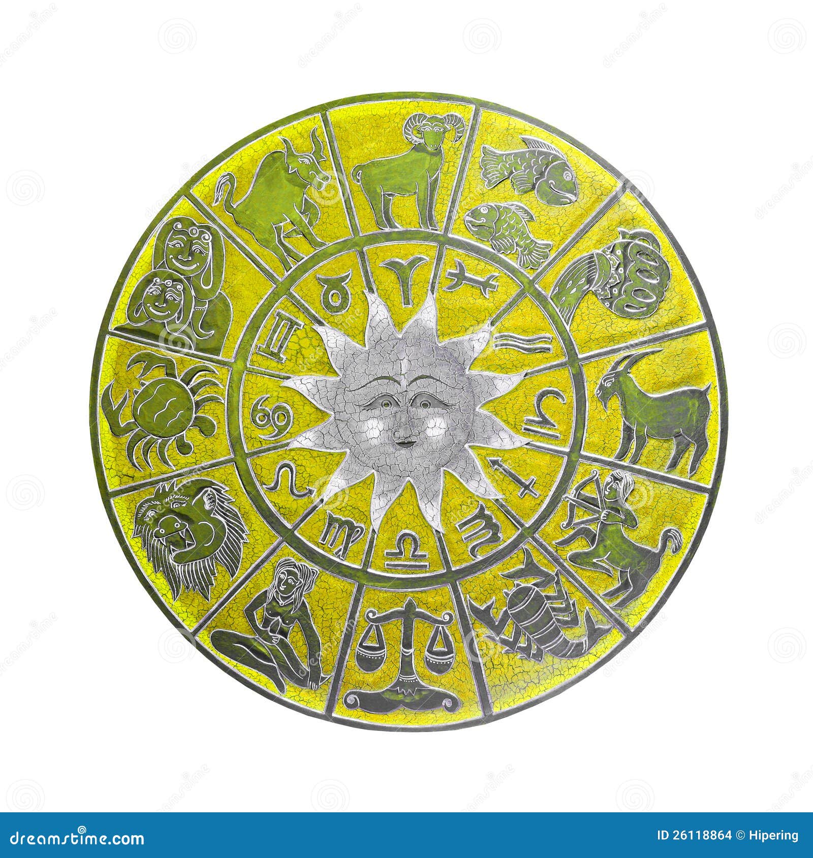Yellow horoscope wheel stock photo. Image of horoscope - 26118864
