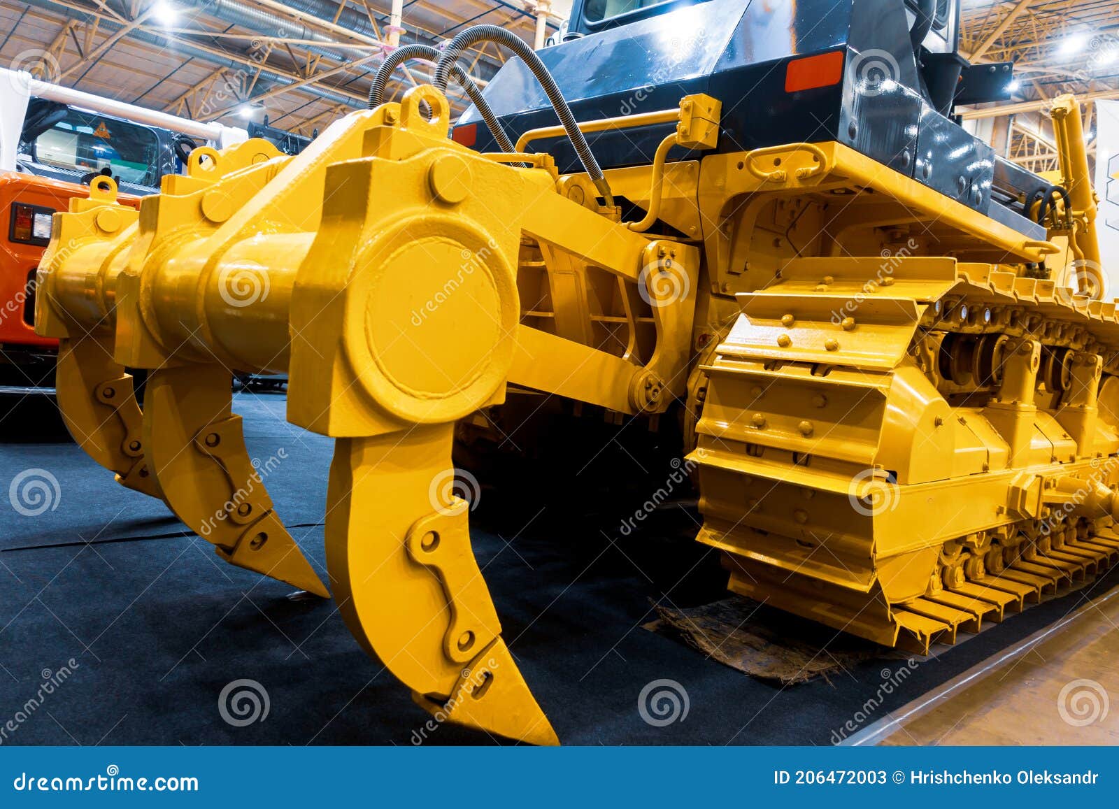 Yellow Hydrostatic Drive Bulldozer. General Road Construction Equipment ...