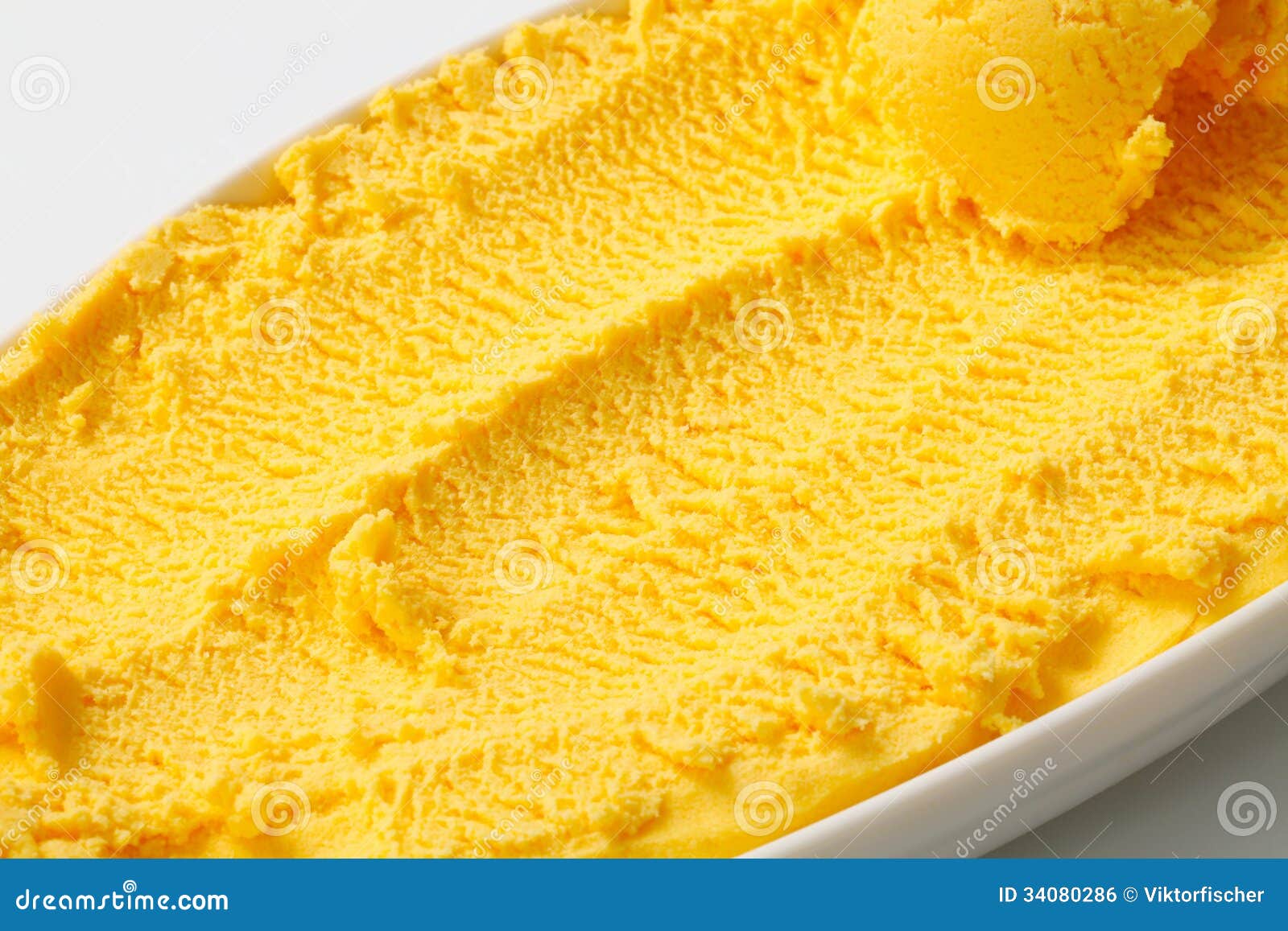 Yellow ice cream stock photo. Image of sorbet, dessert - 34080286