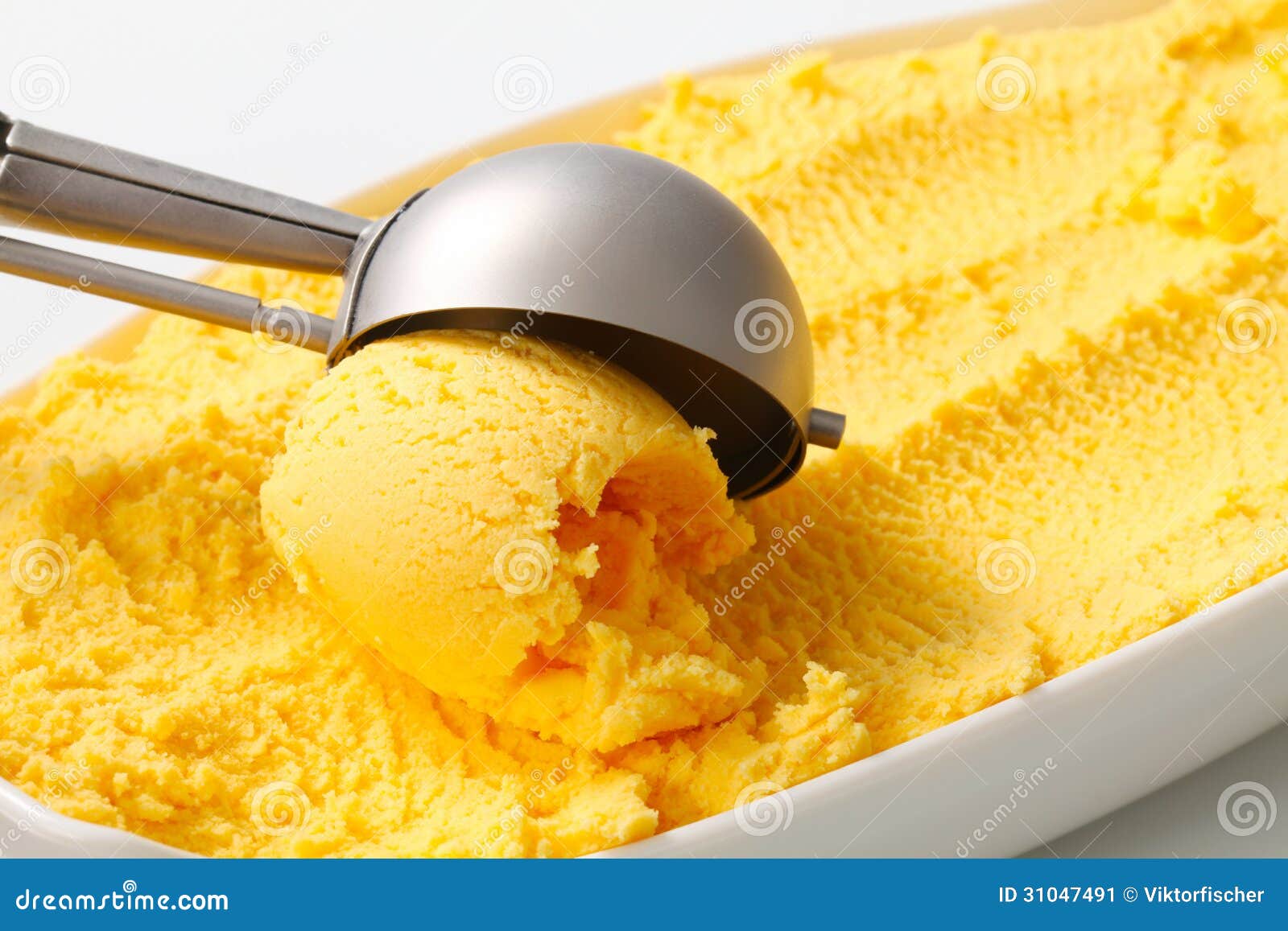 Yellow ice cream stock image. Image of custard, sweet - 31047491