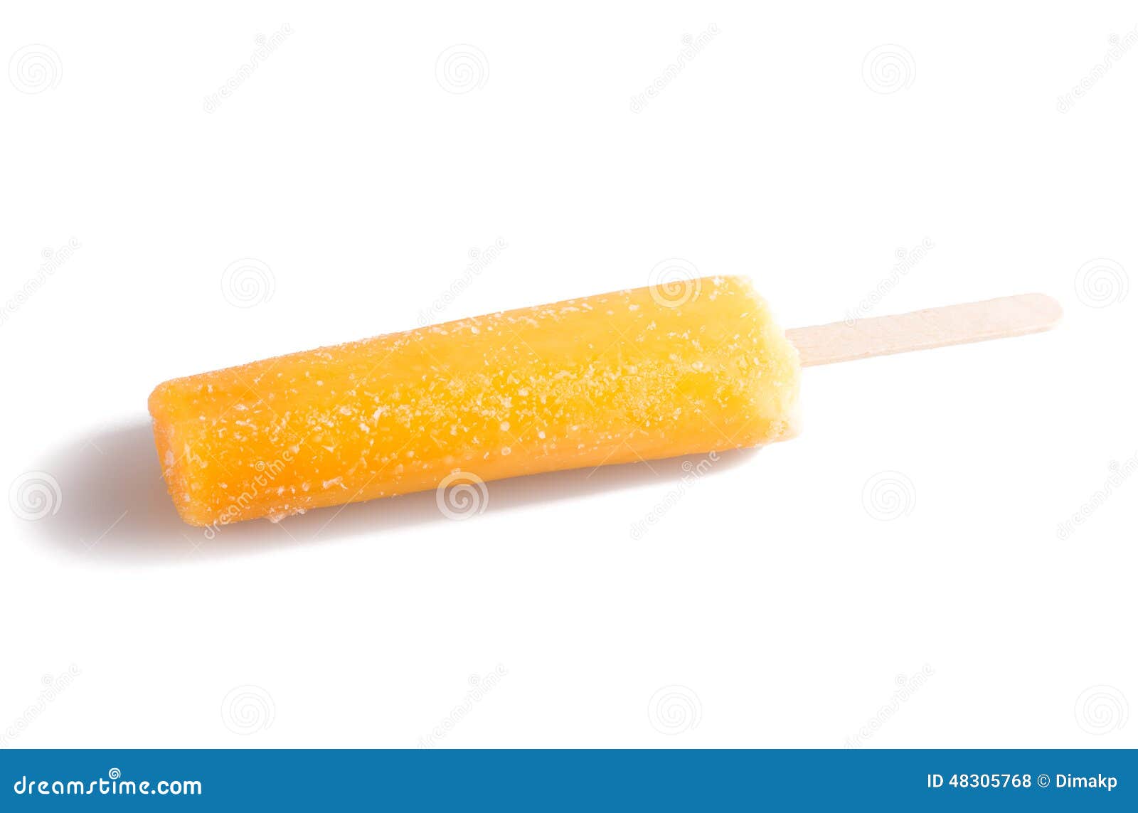 Yellow ice cream stick stock photo. Image of dessert - 48305768